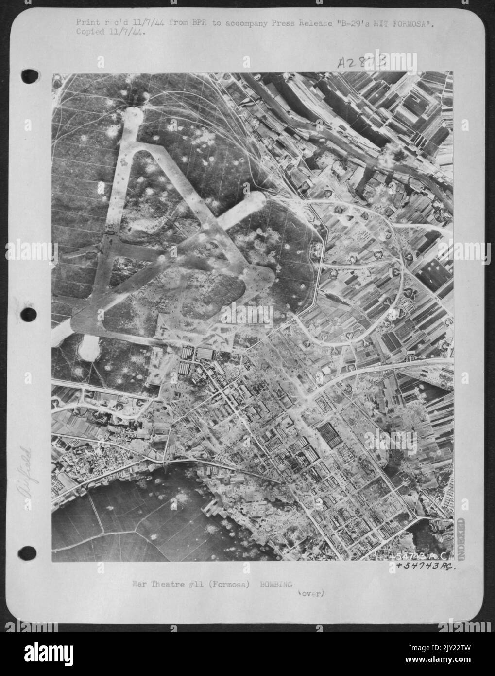 B-29 Superfortress of the U.S. Army 20th Air force attacked Japanesean ...