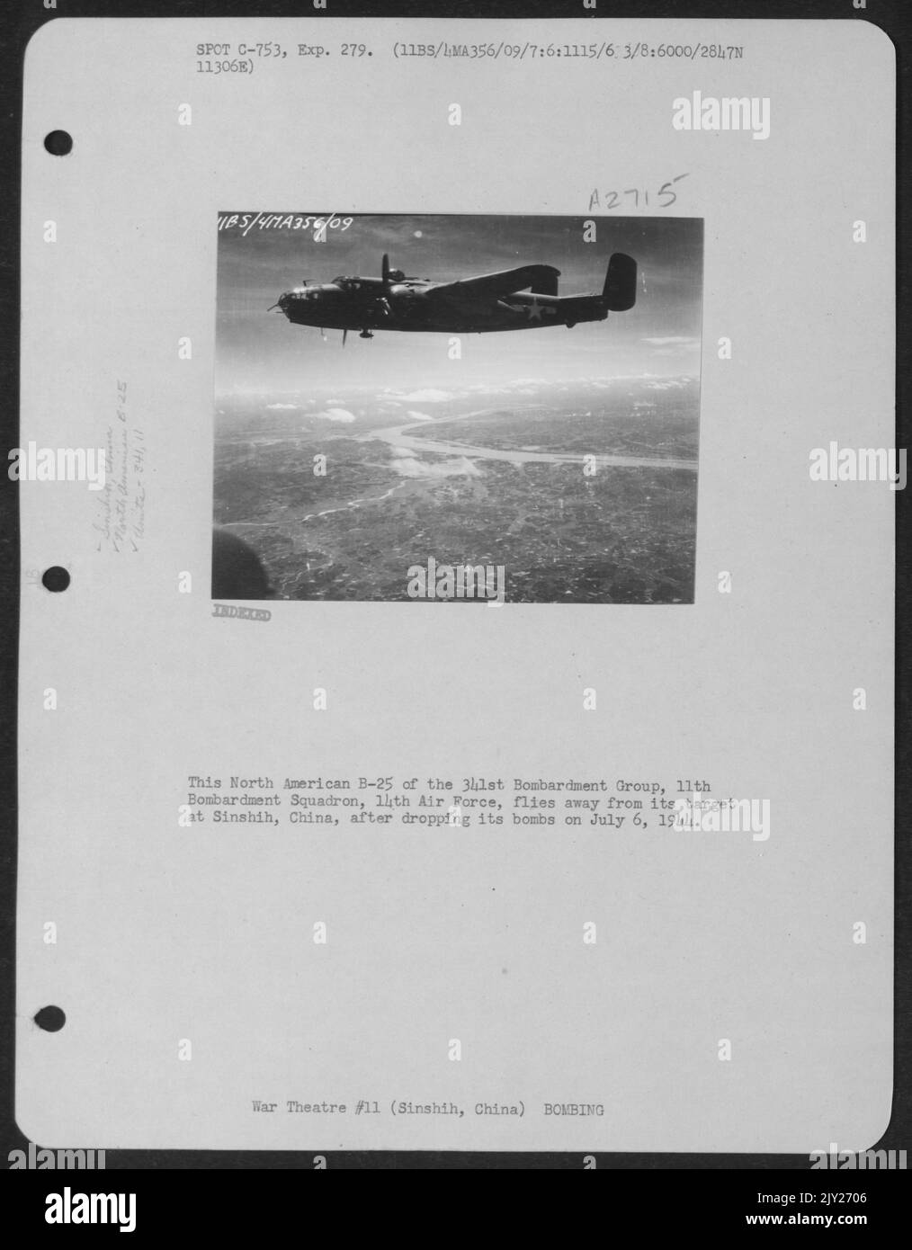 This North American B-25 Of The 341St Bombardment Group, 11Th ...