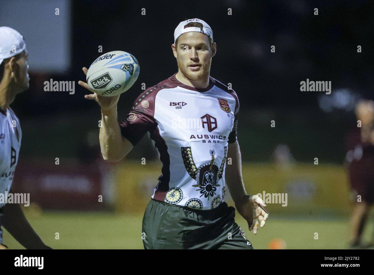 Queensland Maroons player Tim Glasby is seen during training session in ...