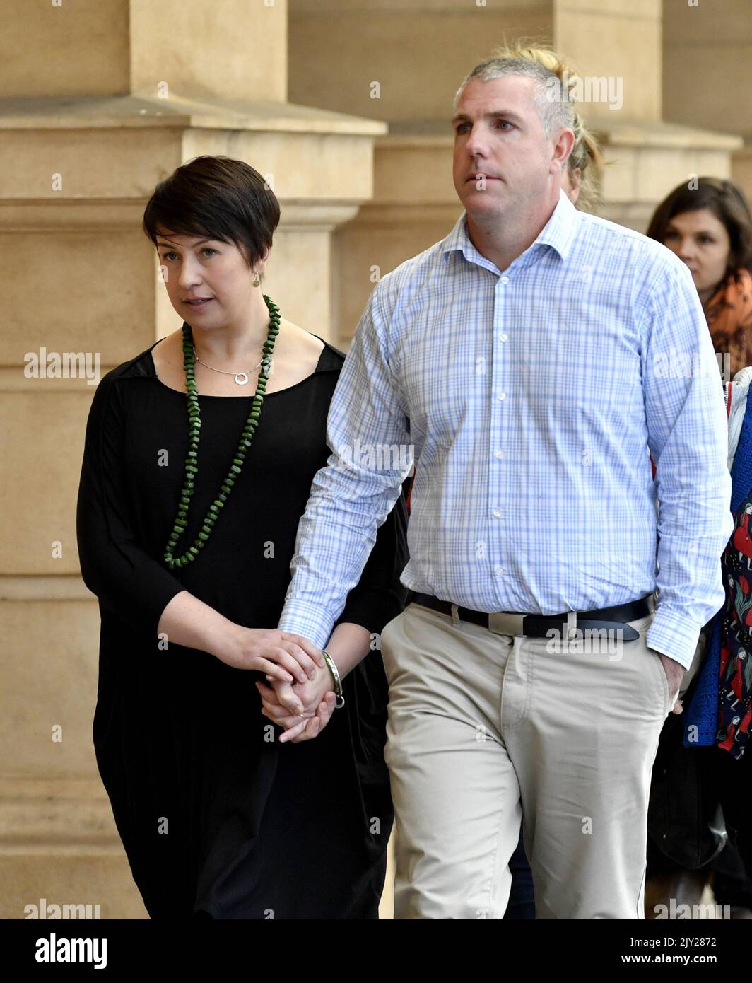Sarah Kerr (left), mother of Tully Kavanagh who died during a failed ...