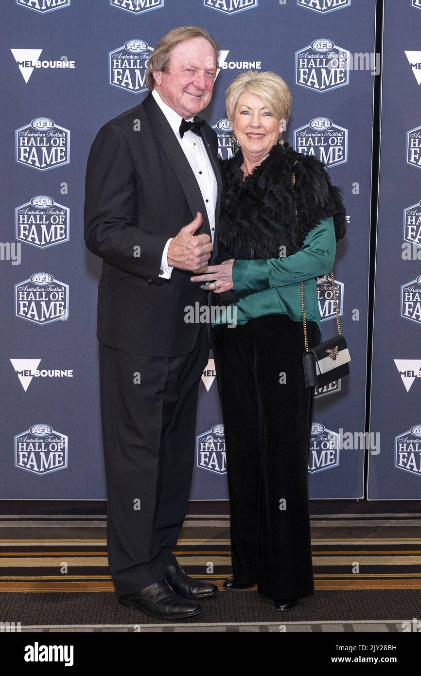 Kevin Sheedy and wife Geraldine arrive for the 2019 Australian Football ...