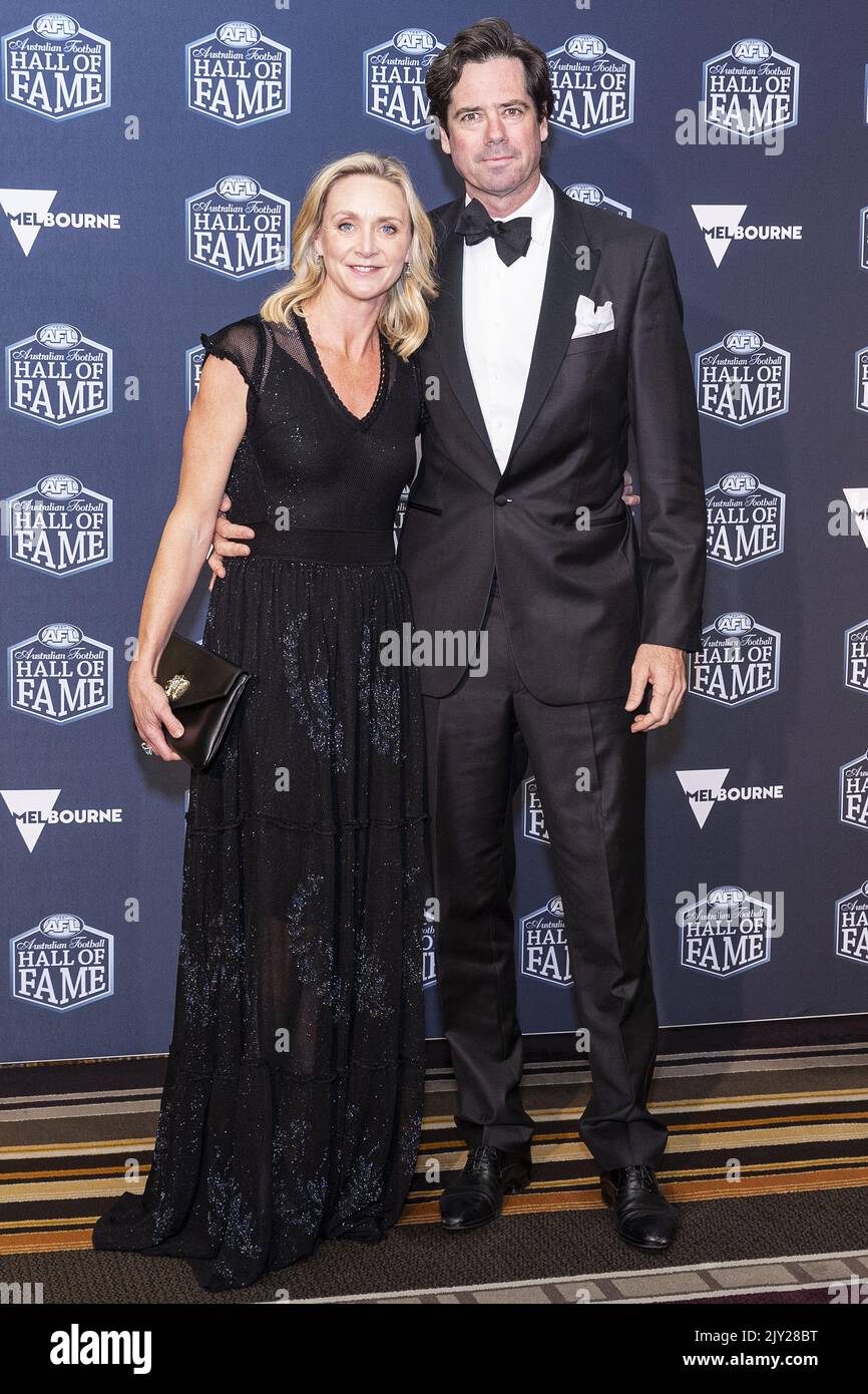 Gillon McLachlan and wife Laura McLachlan arrive for the 2019 ...