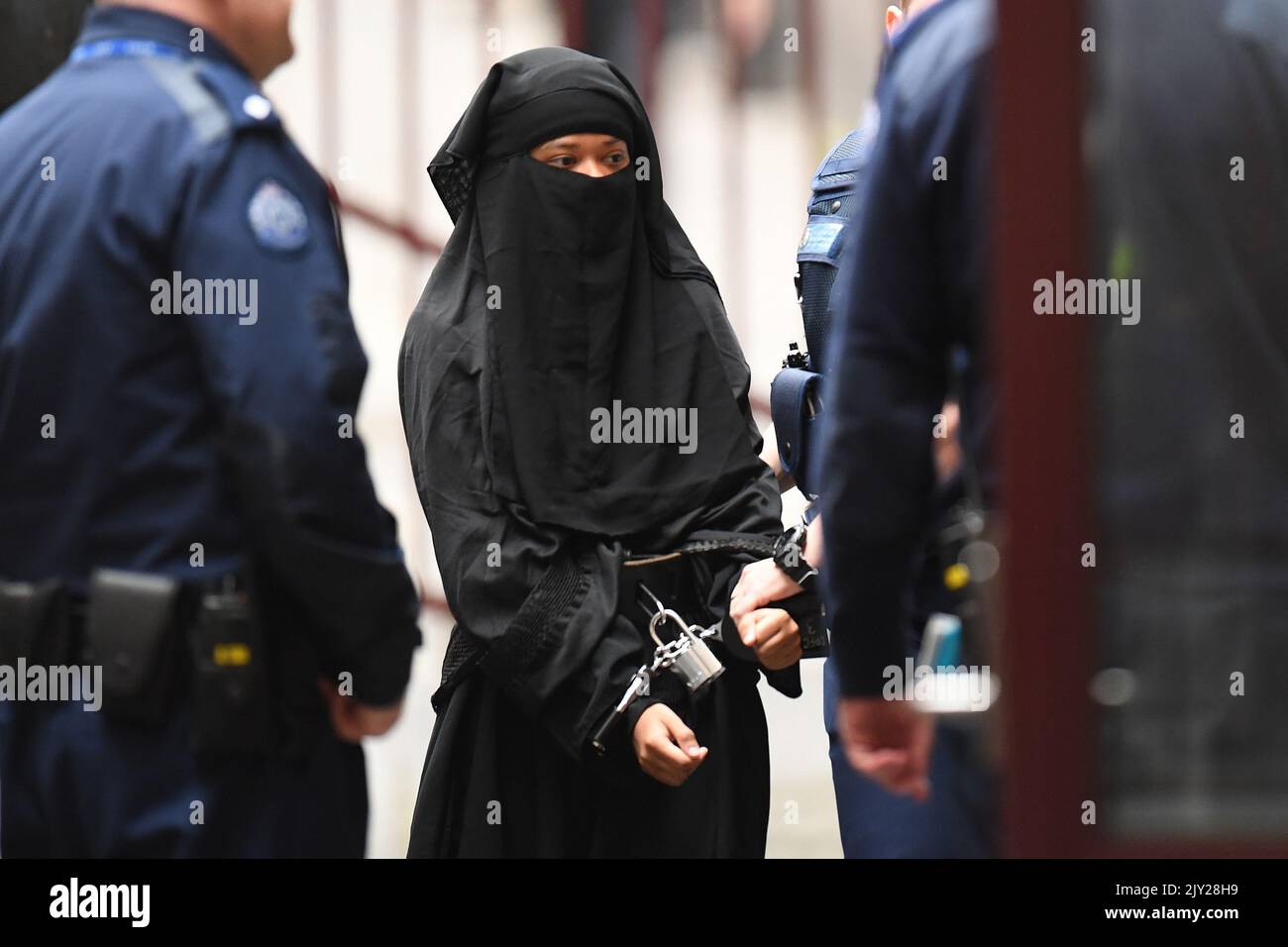 Momena Shoma arrives at the Supreme Court in Melbourne, Wednesday, June ...