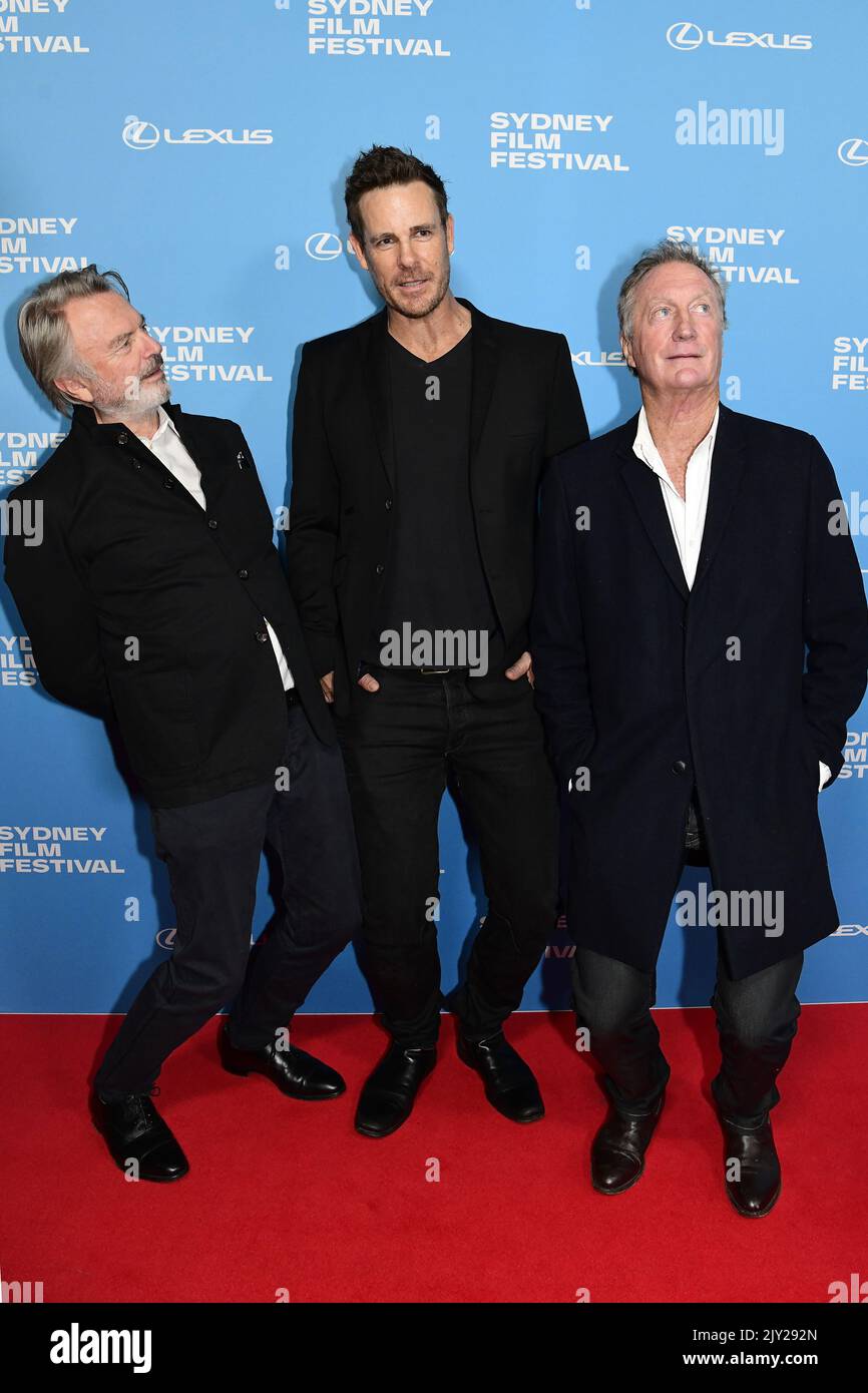 Australian actors Sam Neill, Aaron Jeffery and Bryan Brown arrive at ...
