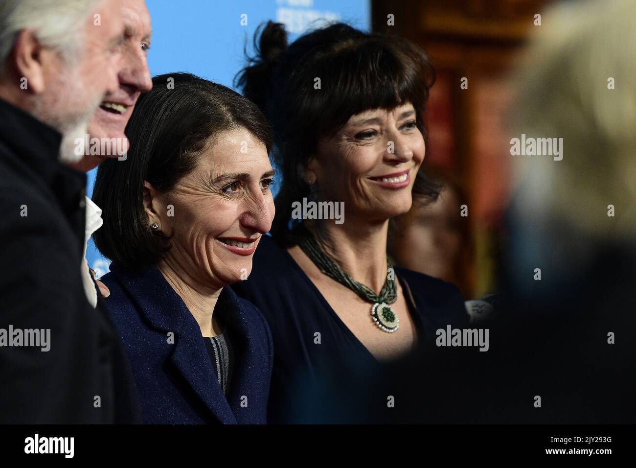 NSW Premier Gladys Berejiklian (left) and Australian director Rachel ...
