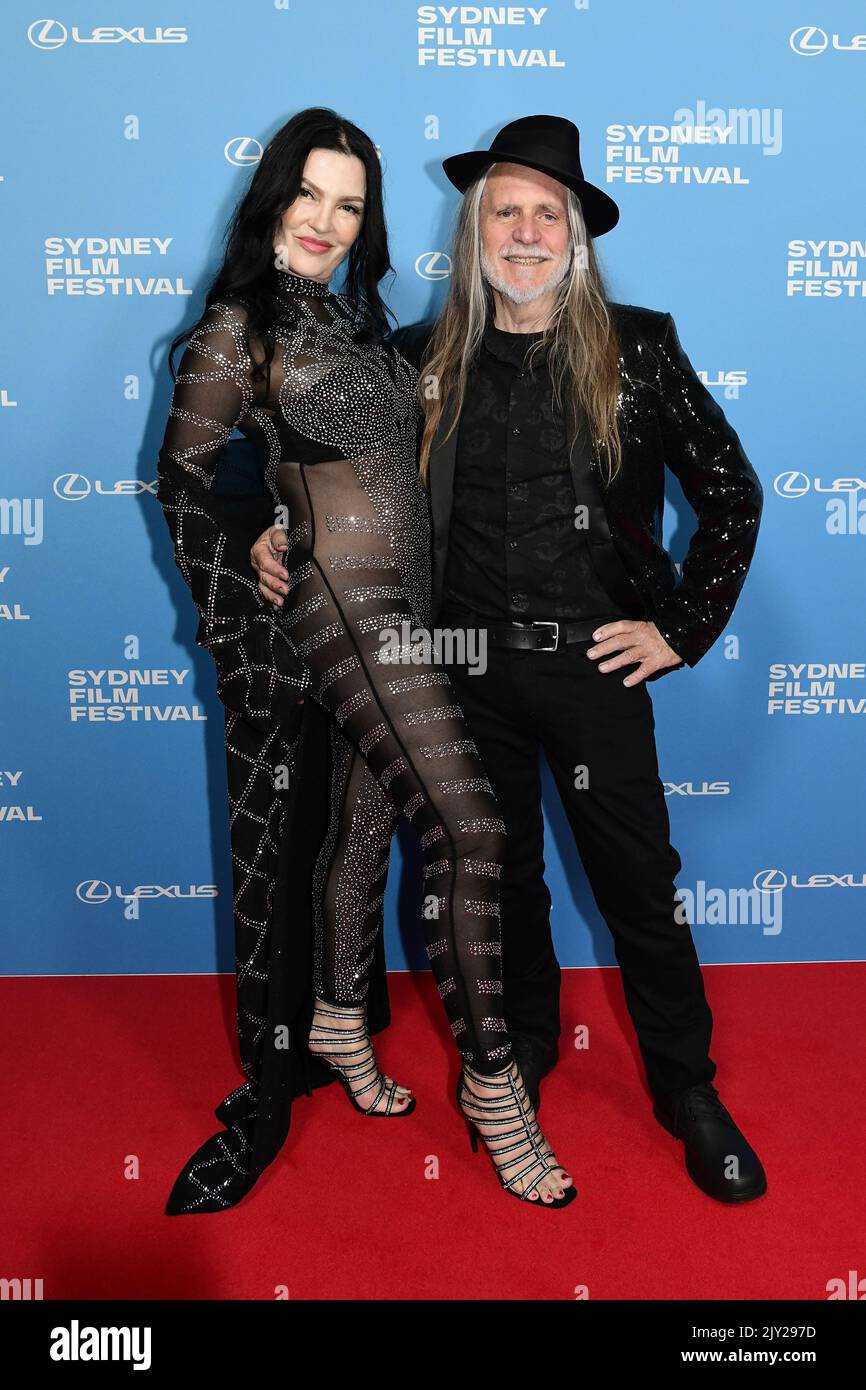 Artists Hellen Rose (left) and George Gittoes (right) arrive at the ...