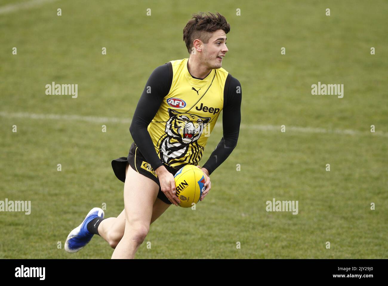 Patrick Naish is seen during a Richmond Tigers training session at Punt ...