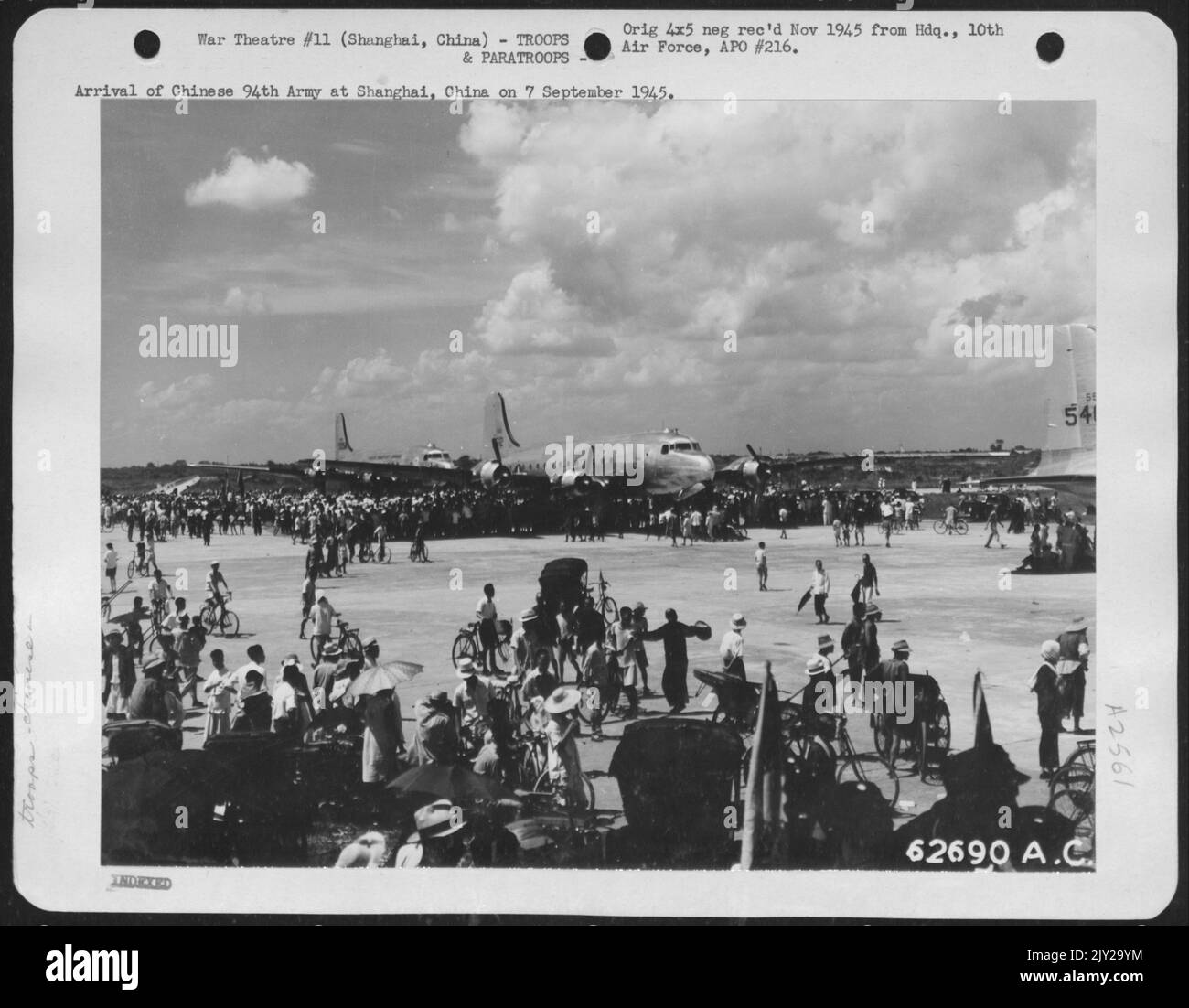 Arrival Of Chinese 94Th Army At Shanghai, China On 7 September 1945 ...