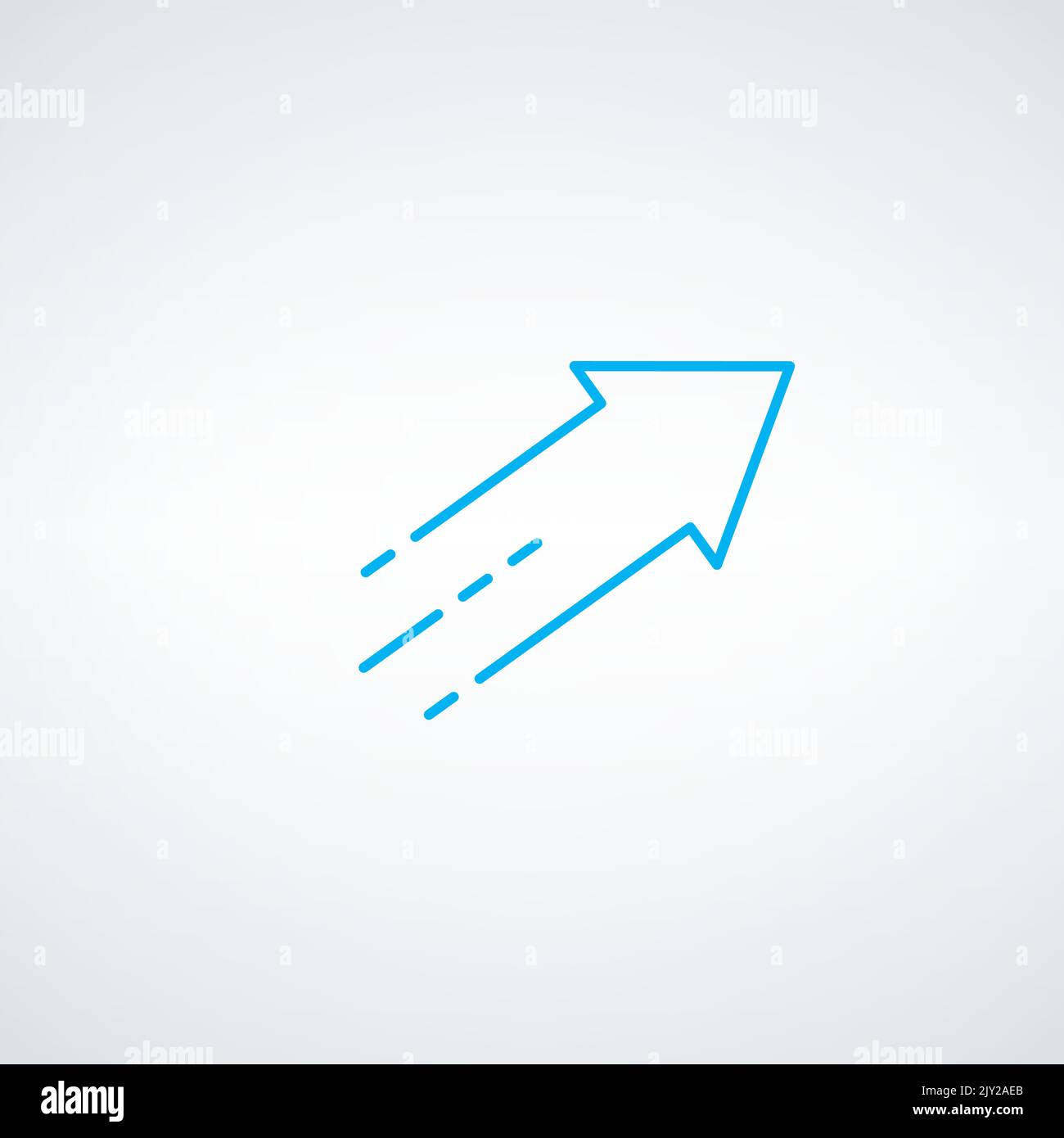 Up growth linear arrow icon. Rising technology, overtaking and ...