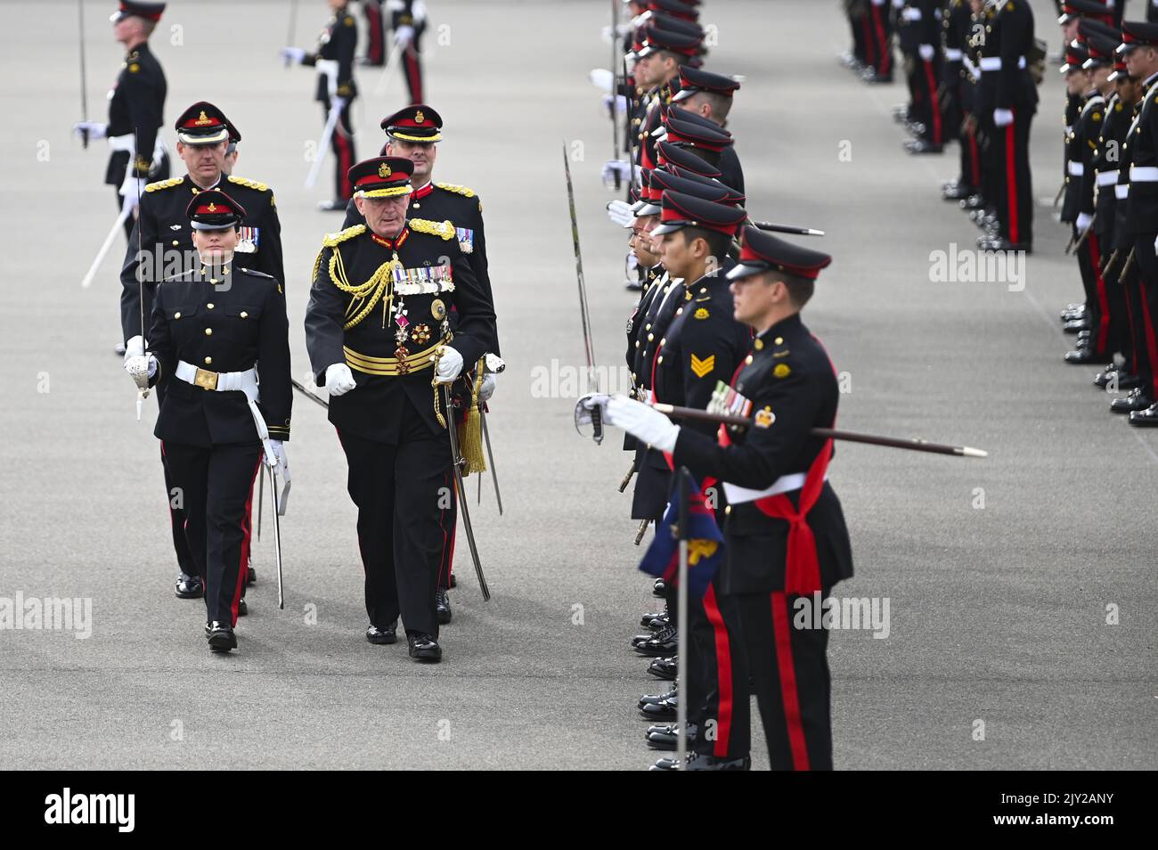 Australian Governor-General Sir Peter Cosgrove is aspects the Guard of ...