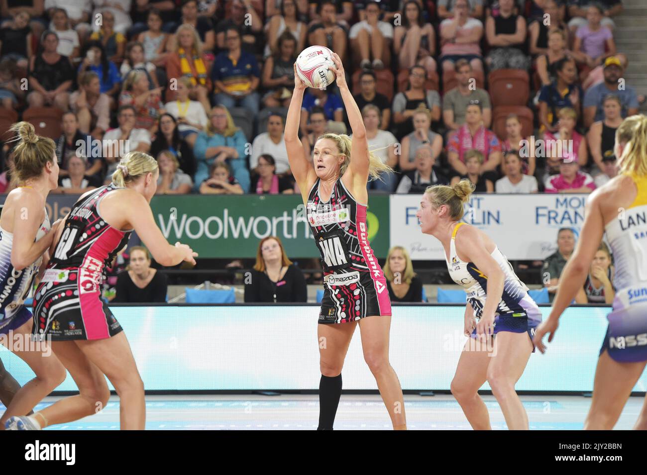Chelsea Pitman of the Thunderbirds during the Round 7 Super Netball ...