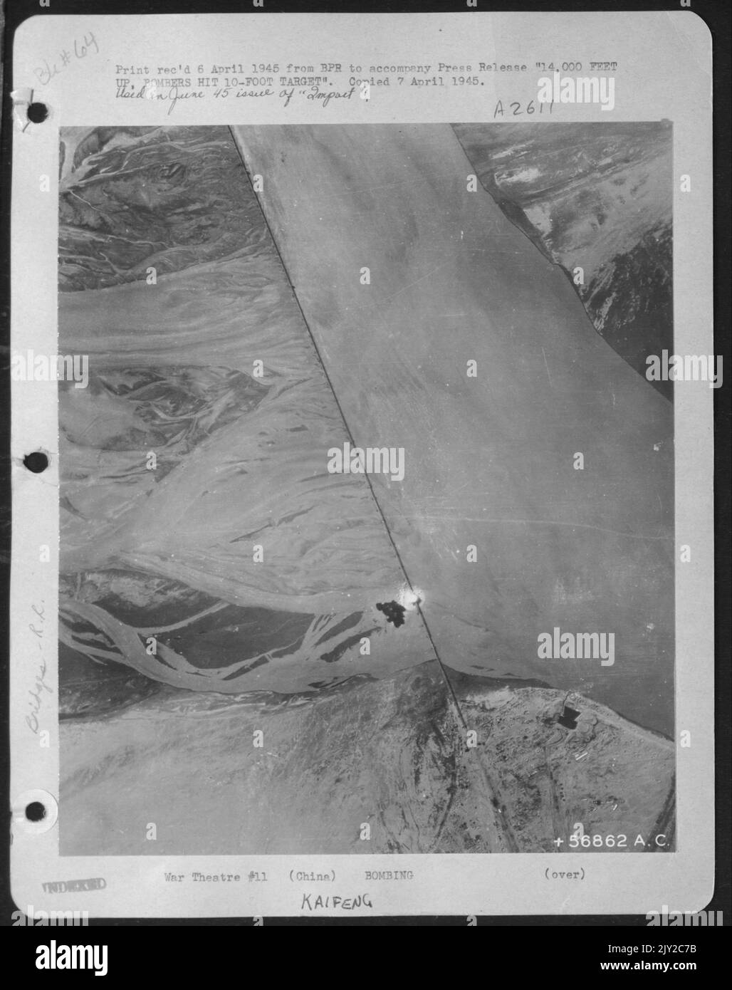 14,000 FEET UP, BOMBERS HIT 10-ofOT TARGET--It's a direct hit! From ...