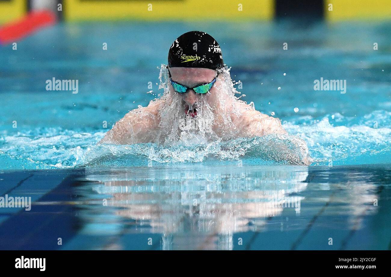 Australian swimmer Matthew Wilson is seen during the Men 100 metre ...