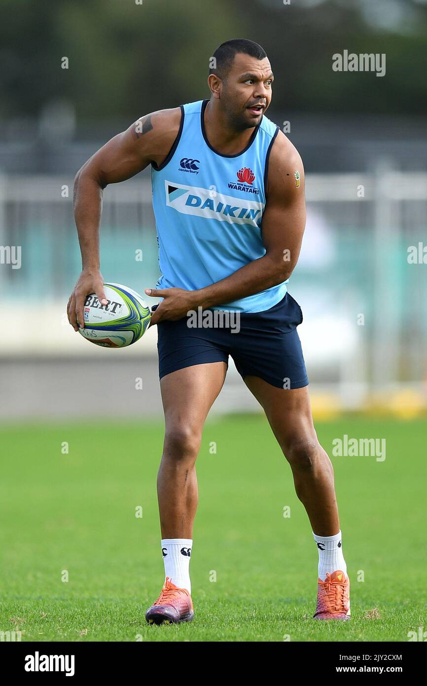 Kurtley Beale of the NSW Waratahs during a training session in Sydney ...