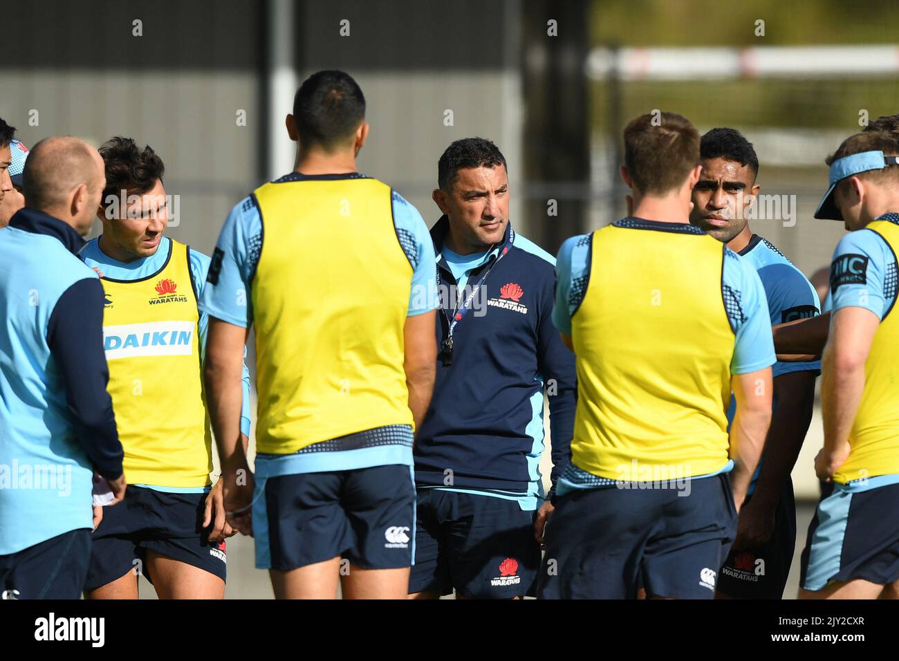 NSW Waratahs coach Daryl Gibson during a training session in Sydney ...