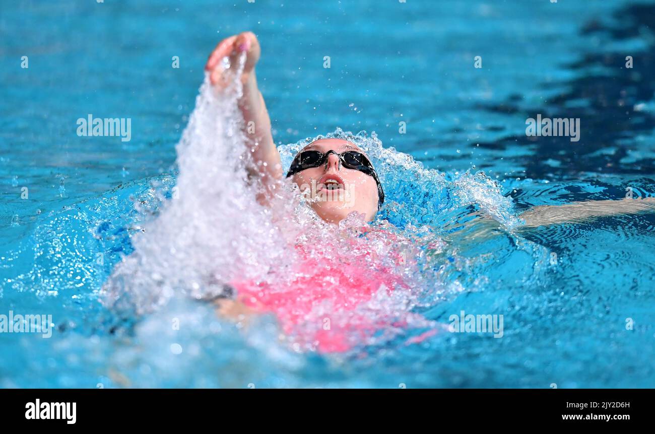 Australian swimmer Minna Atherton on her way to winning the final of ...
