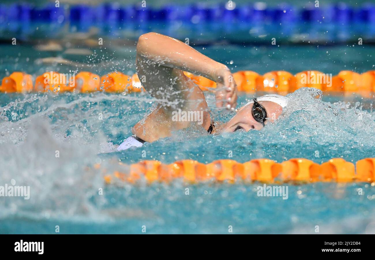 Australian swimmer Shayna Jack in action during the heats of the Women ...
