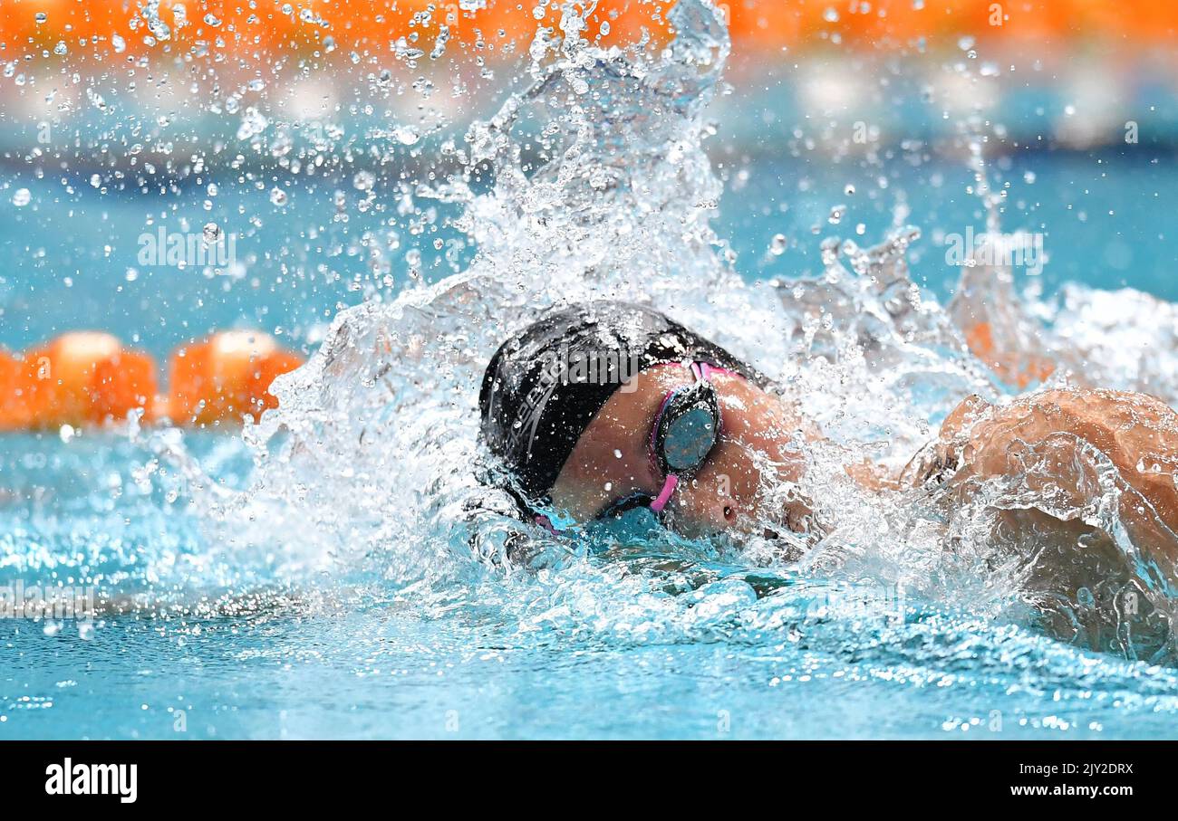 Australian swimmer Emma McKeon in action winning the Final of the Women ...