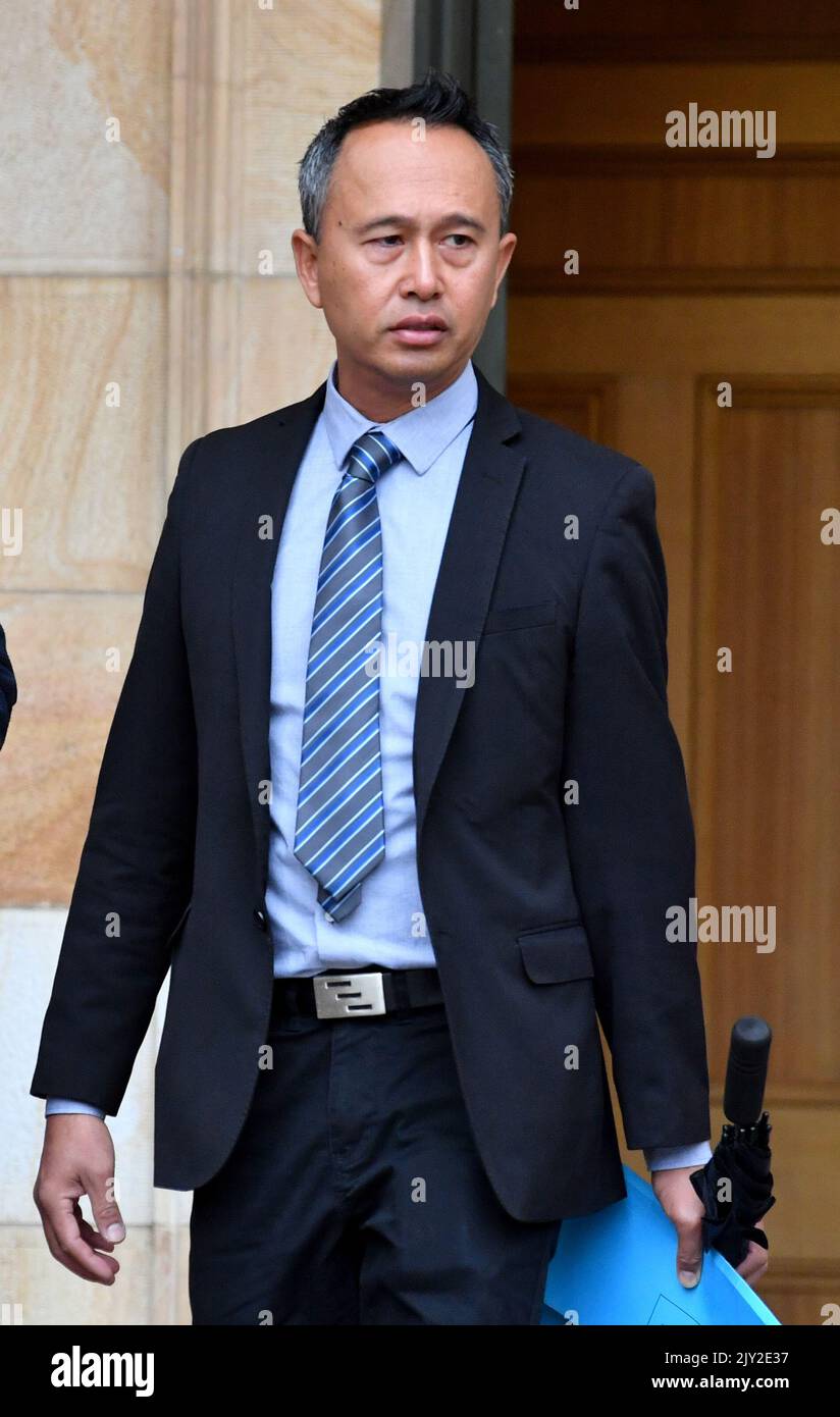 John Waldron leaves the Adelaide Magistrates Court in Adelaide ...