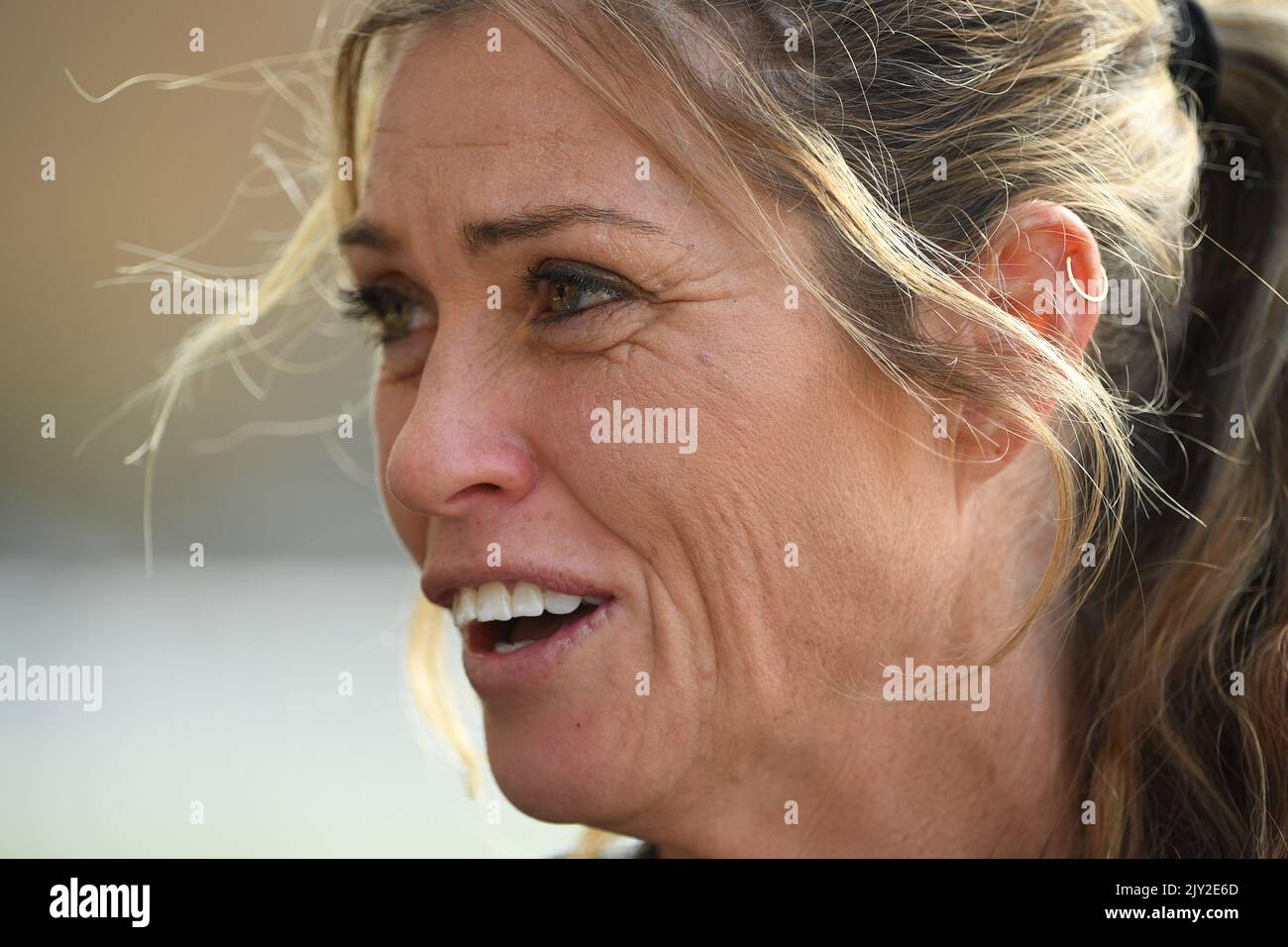 Rebecca Dunn speaks to the media after Joshua Parr rode On Her Word to ...