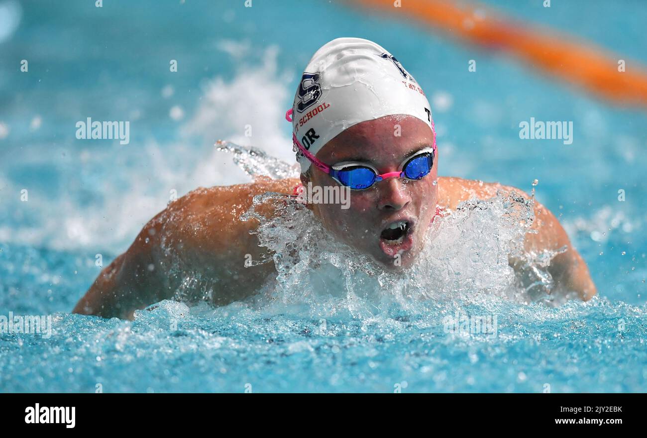 Australian swimmer Laura Taylor in action during the Final of the Women ...