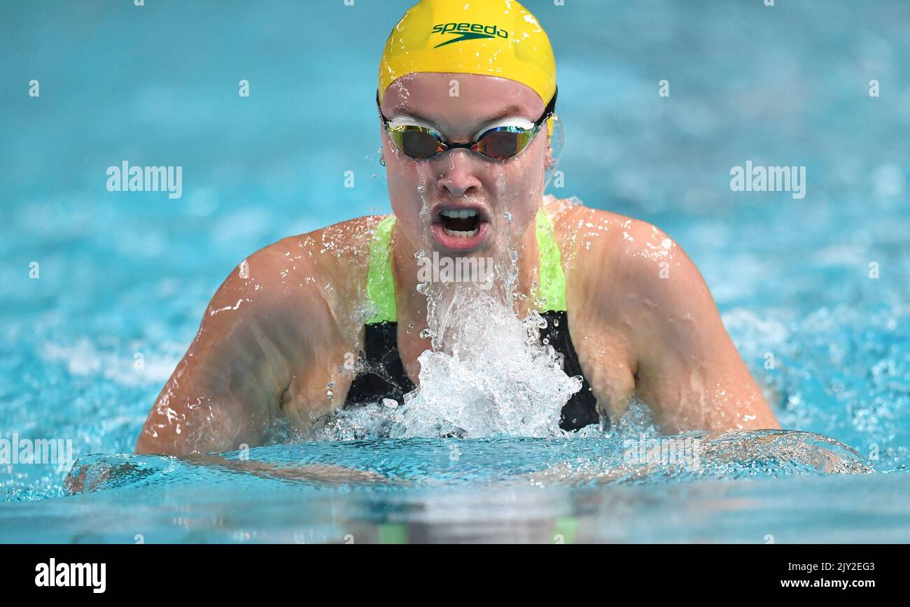Australian swimmer Georgia Bohl in action during the heats of the Women ...