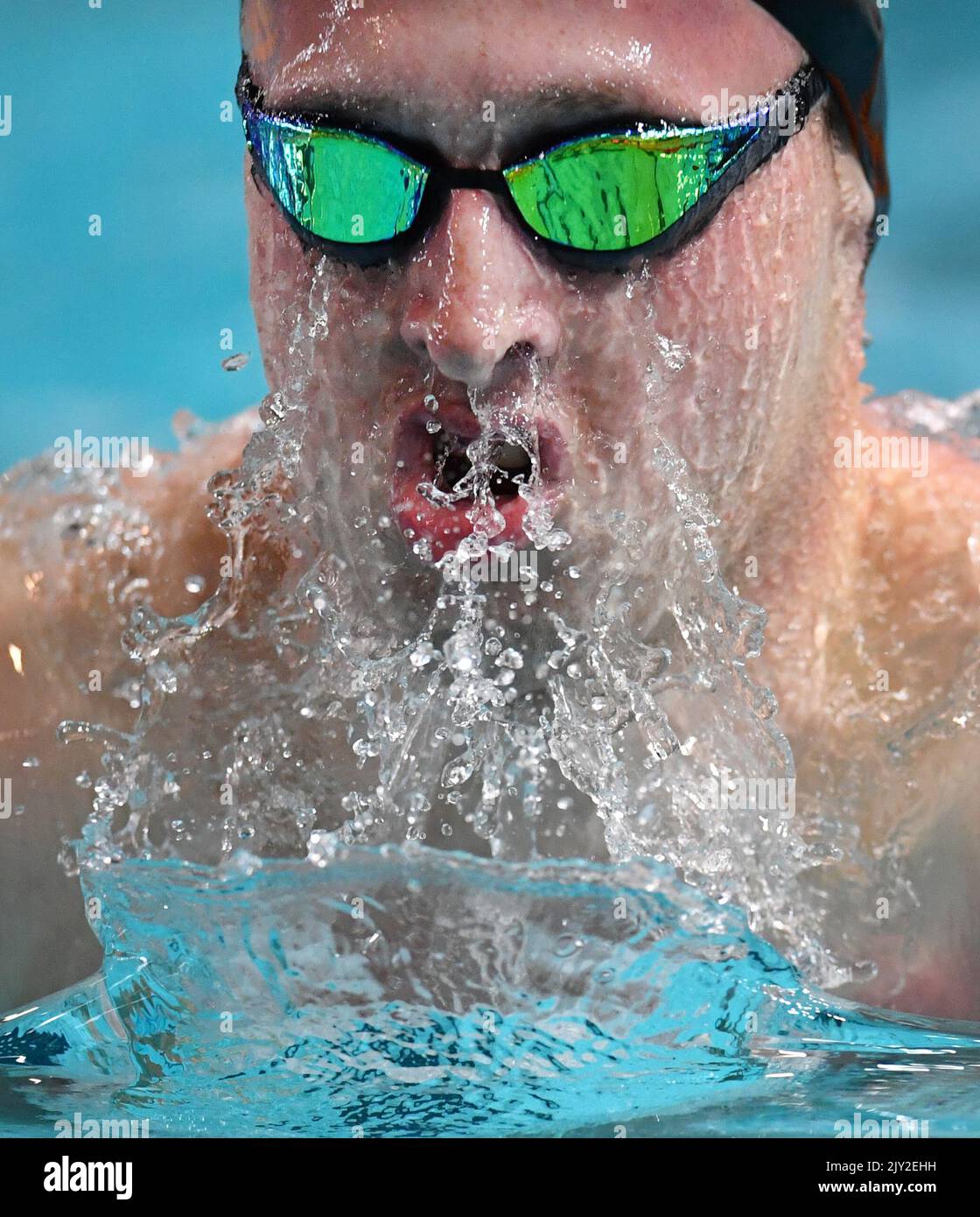 Australian swimmer Matthew Wilson in action during the heats of the Men ...