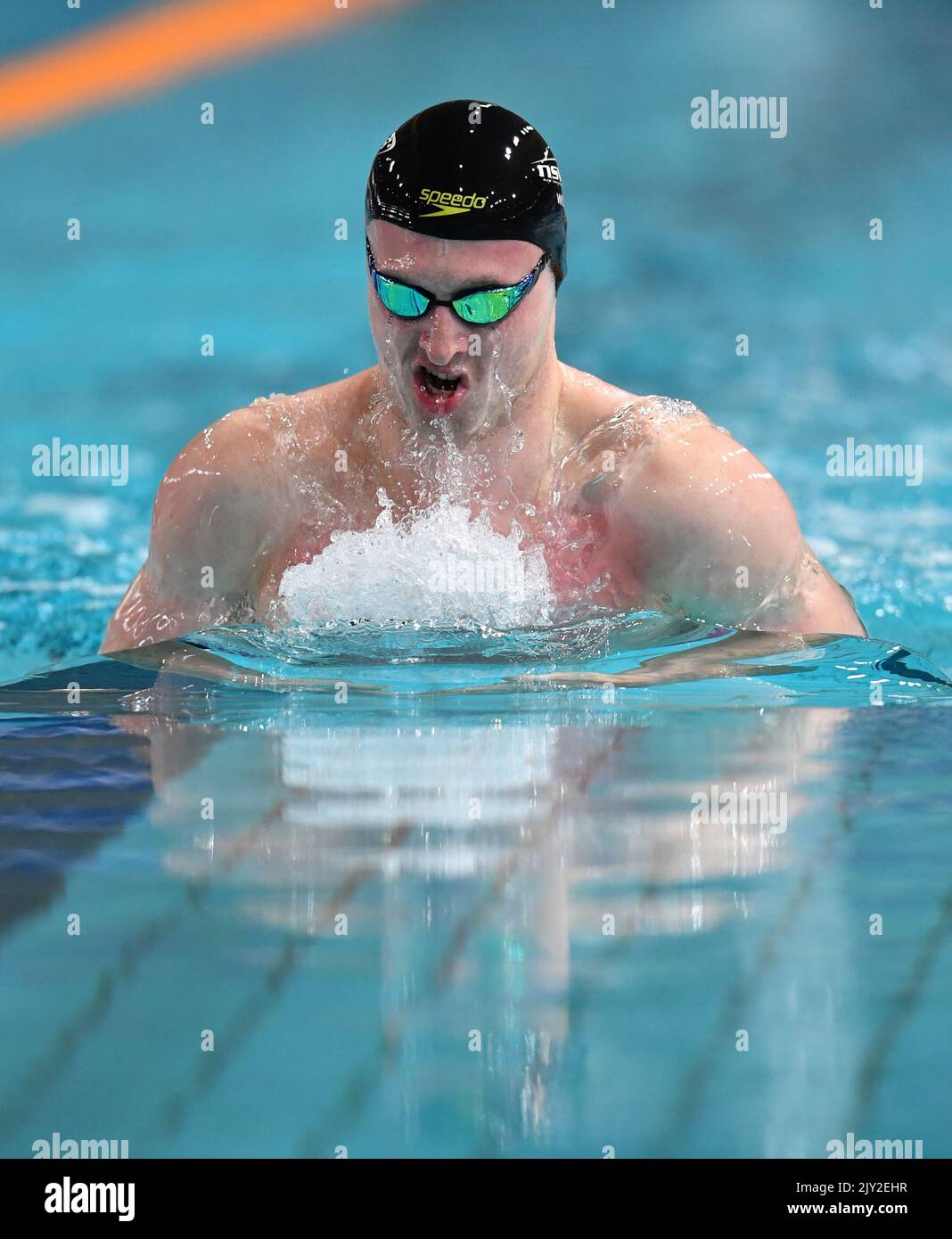 Australian swimmer Matthew Wilson in action during the heats of the Men ...