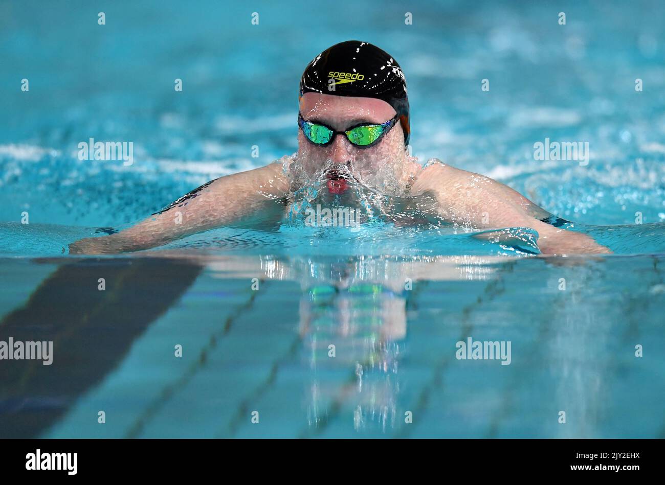 Australian swimmer Matthew Wilson in action during the heats of the Men ...