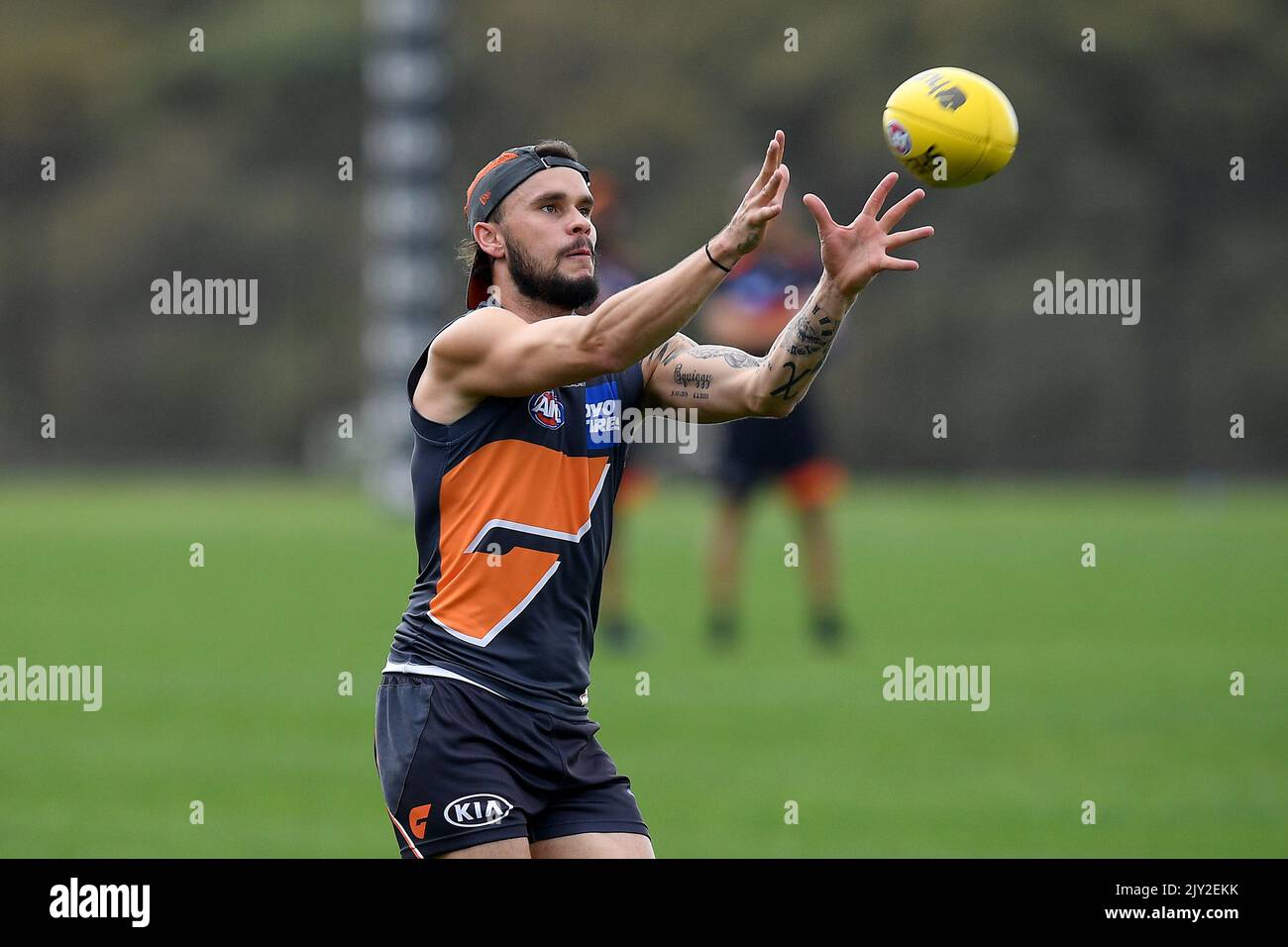 GWS Giants player x takes part in a training session in Sydney ...