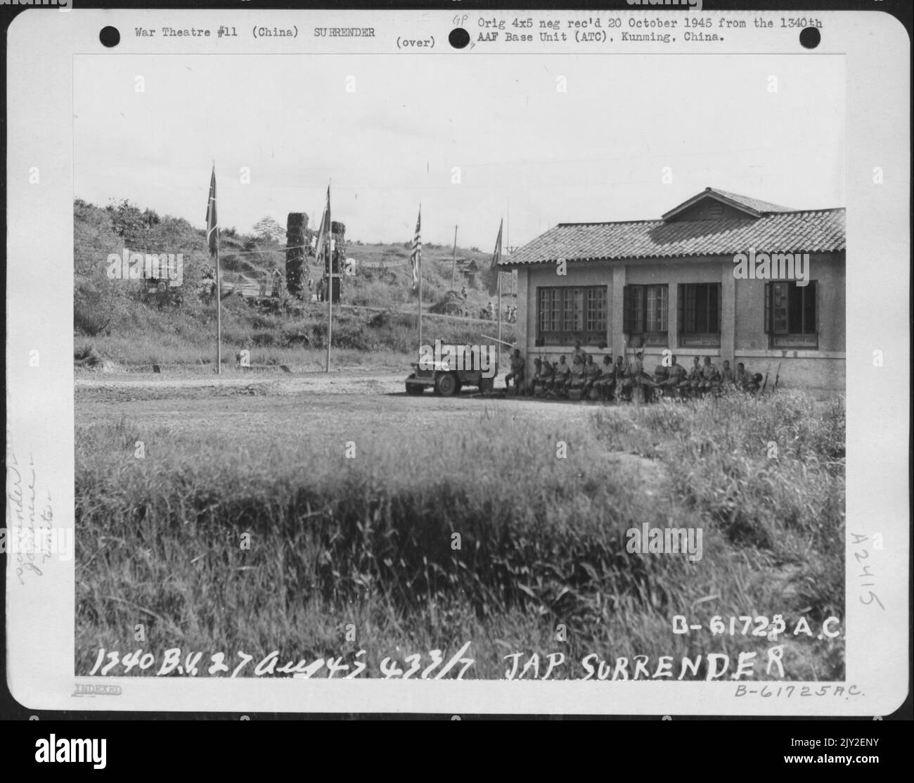 Group Of Japaneseanese Soldiers Shown At The Time Of Surrender At ...