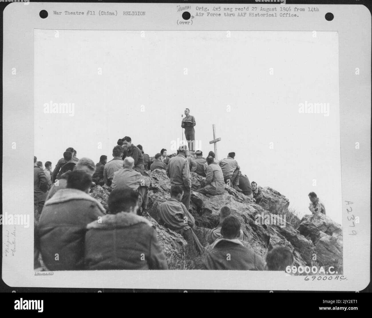 Easter Sunrise Services Are Held For Men Of The 14Th Air Force At A ...