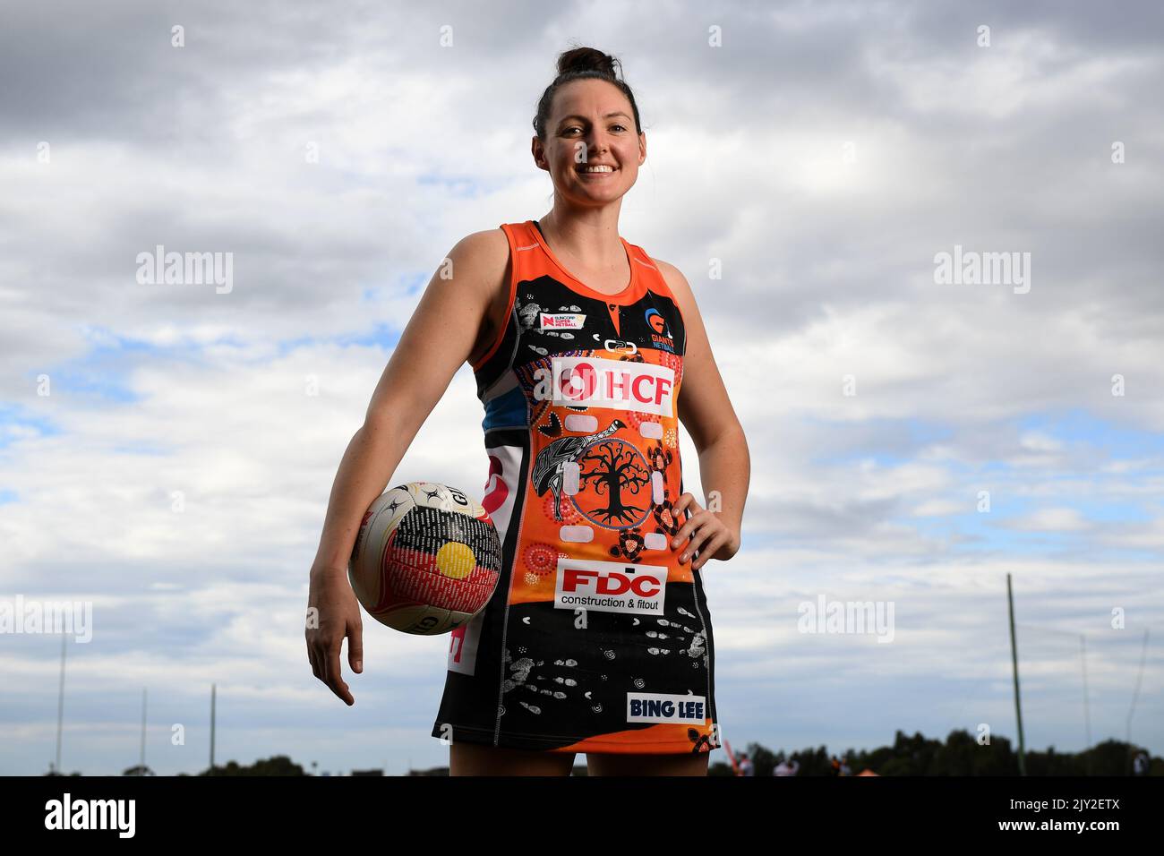 GWS Giants netball player Sam Poolman poses for a photograph in the ...