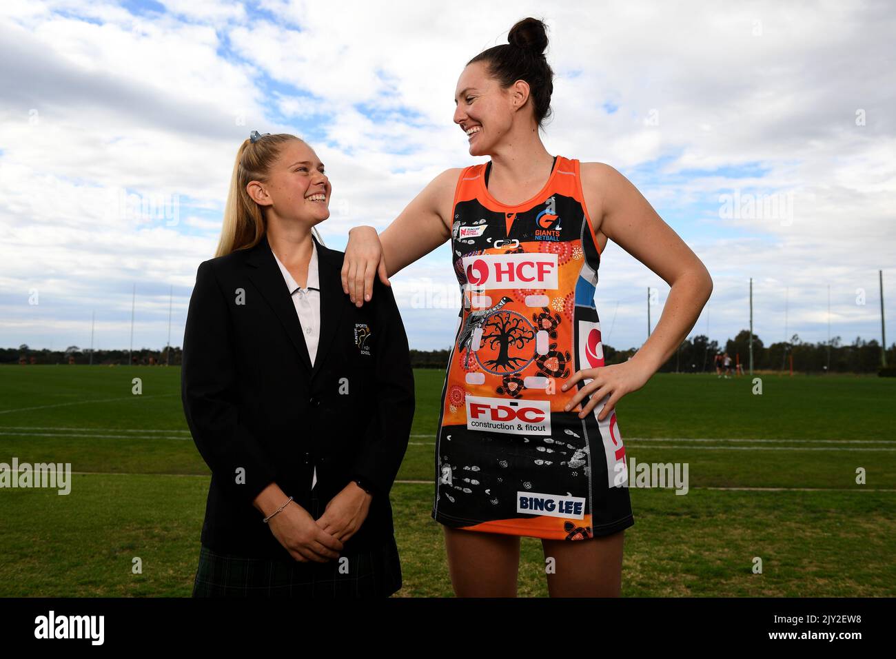 GWS Giants netball player Sam Poolman poses for a photograph in the ...