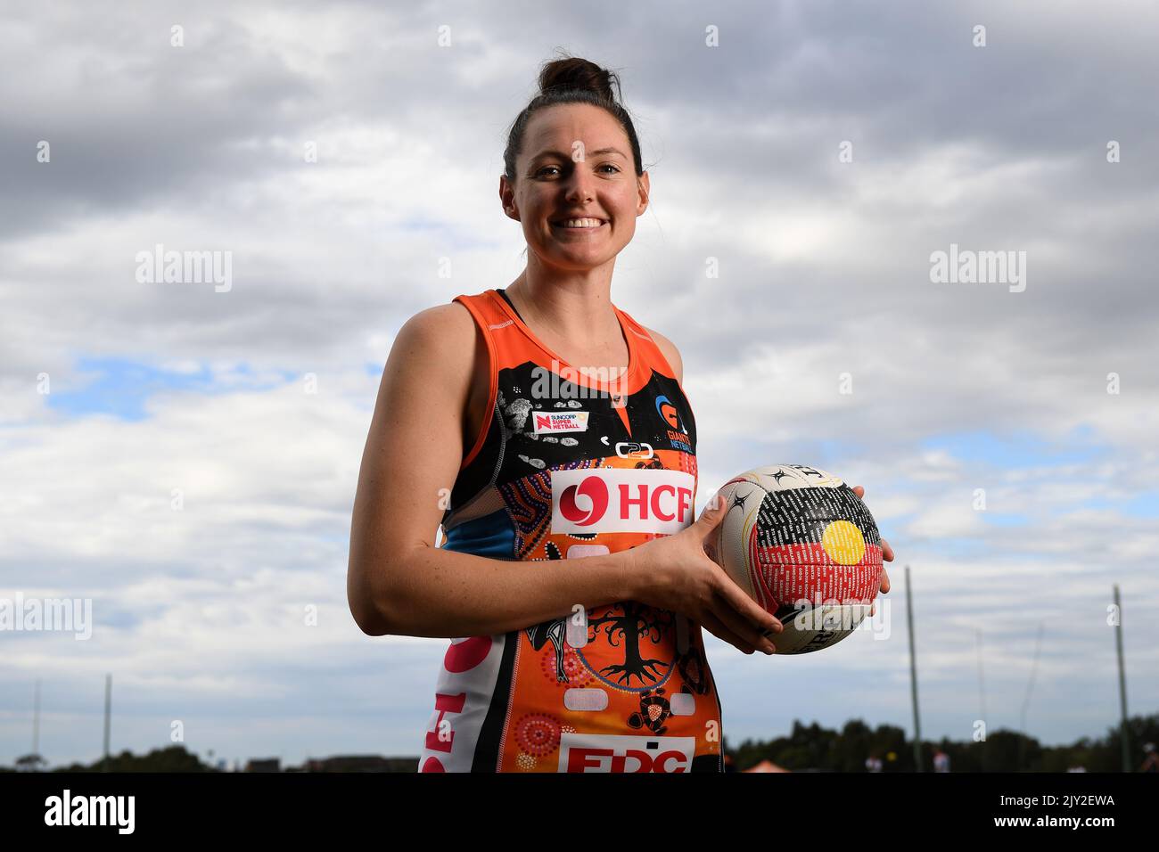 GWS Giants netball player Sam Poolman poses for a photograph in the ...