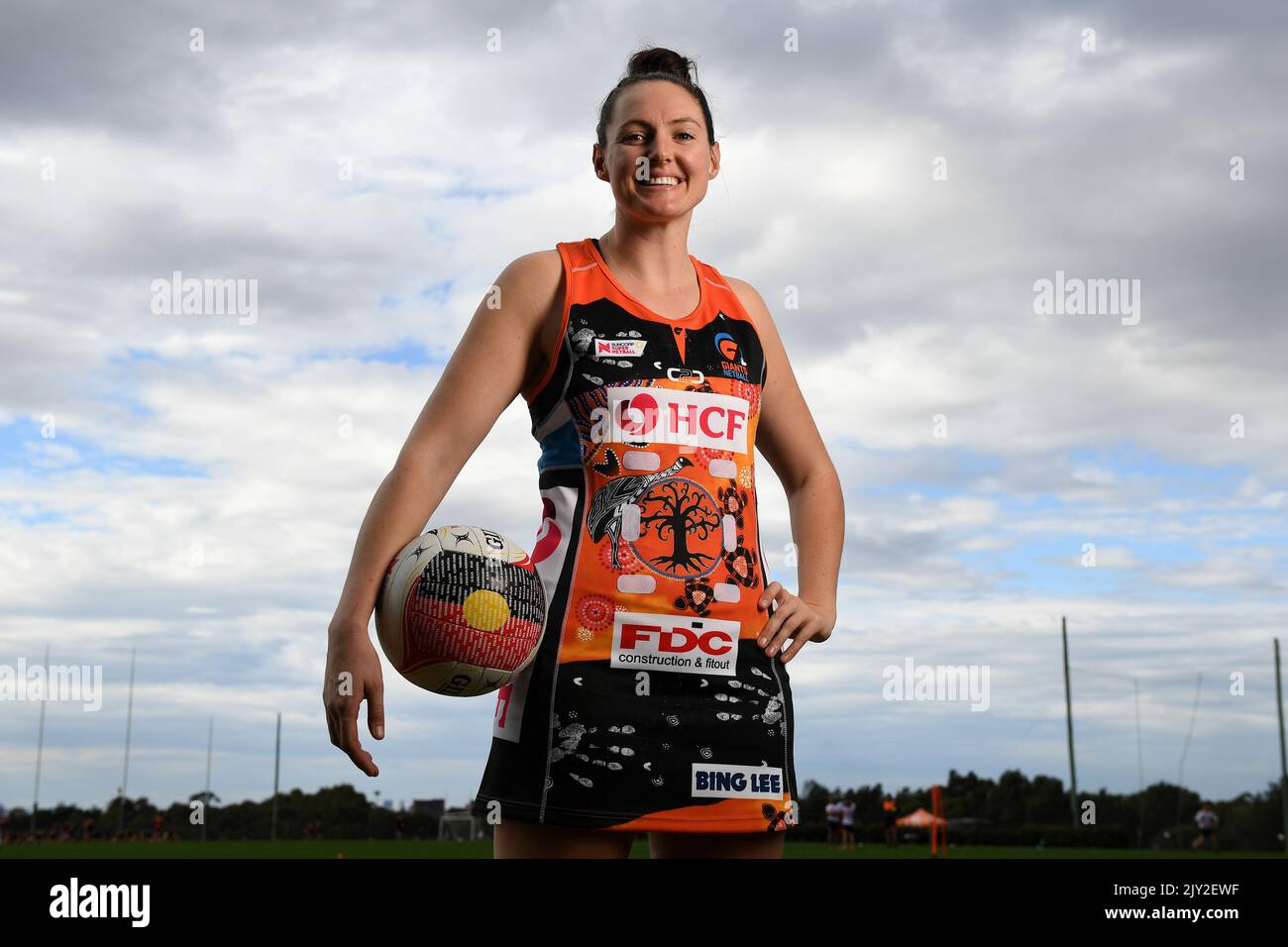 GWS Giants netball player Sam Poolman poses for a photograph in the ...