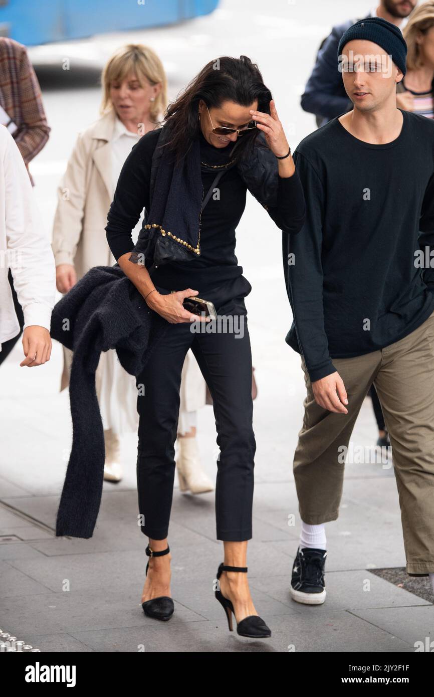 Bec Rosen, ex-wife of Hamish McLaren, (centre) returns to the Downing ...