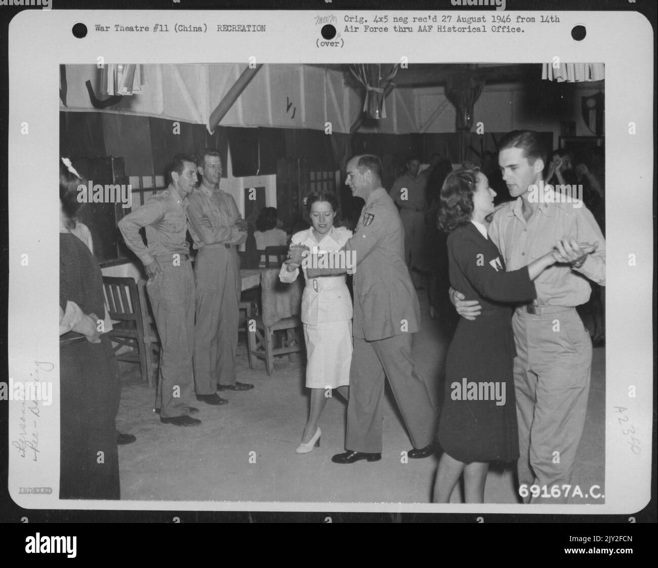 Officers' Dance At A 14Th Air Force Base In China. Major General ...