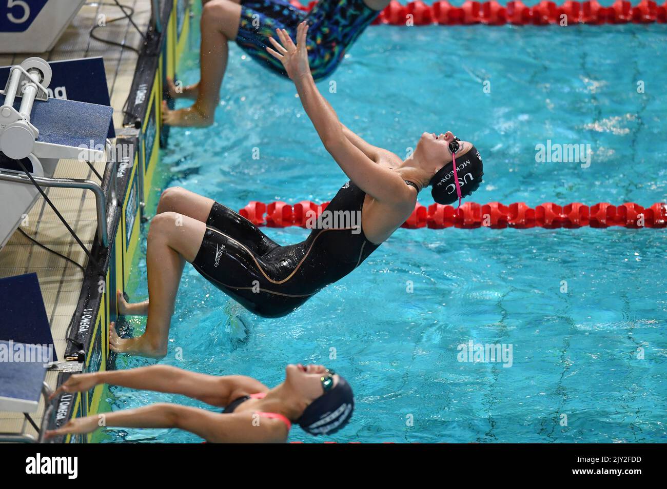 Australian swimmer Kaylee McKeown in action during the heats of the ...