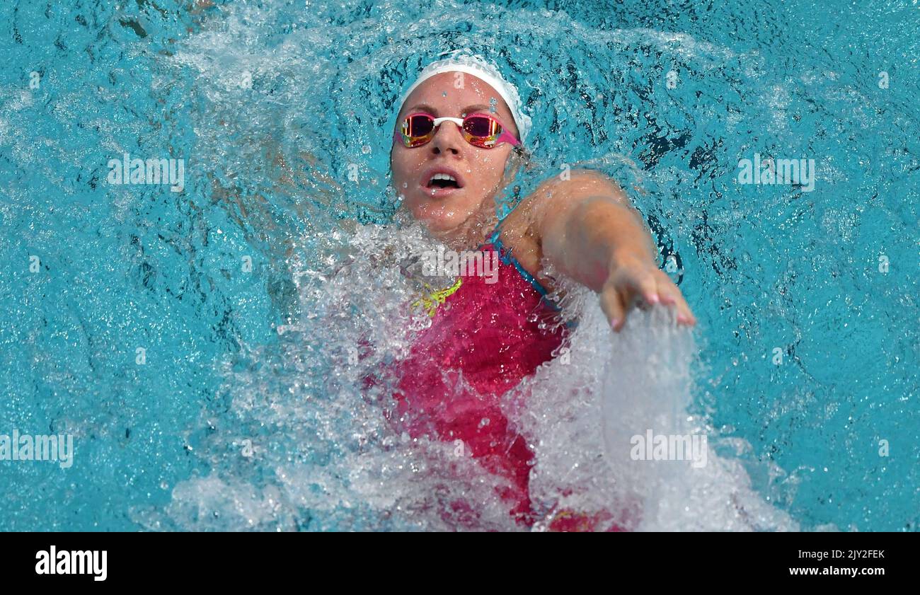 Australian swimmer Emily Seebohm in action during the heats of the ...