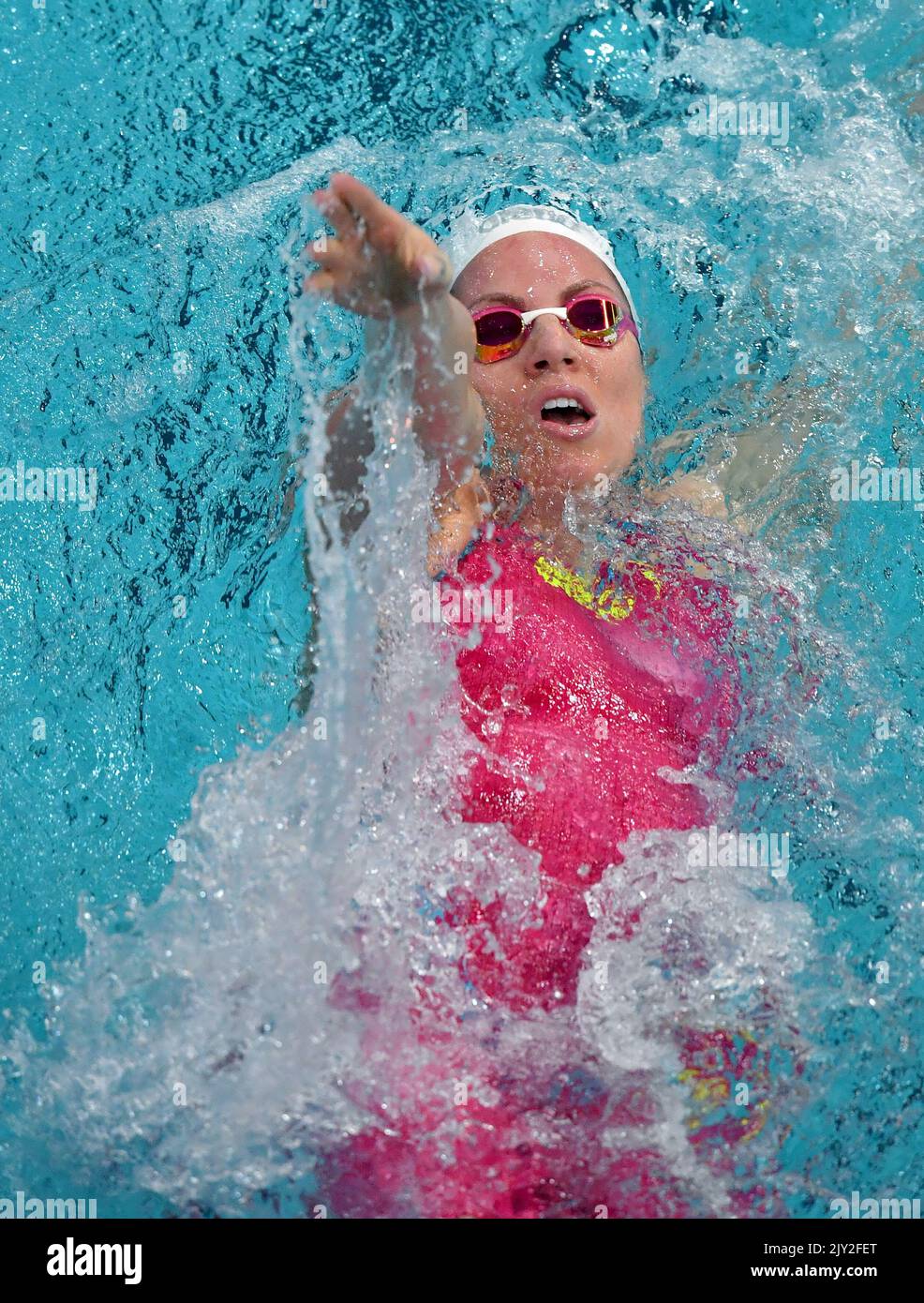 Australian swimmer Emily Seebohm in action during the heats of the ...