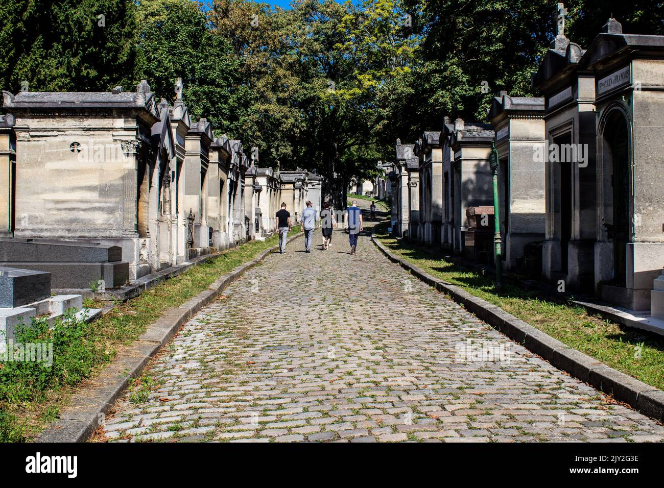 Paris, France - September 05, 2022 The Pere Lachaise cemetery is the ...