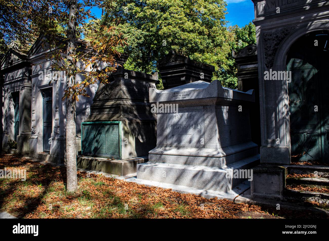 Paris, France - September 05, 2022 The Pere Lachaise cemetery is the ...