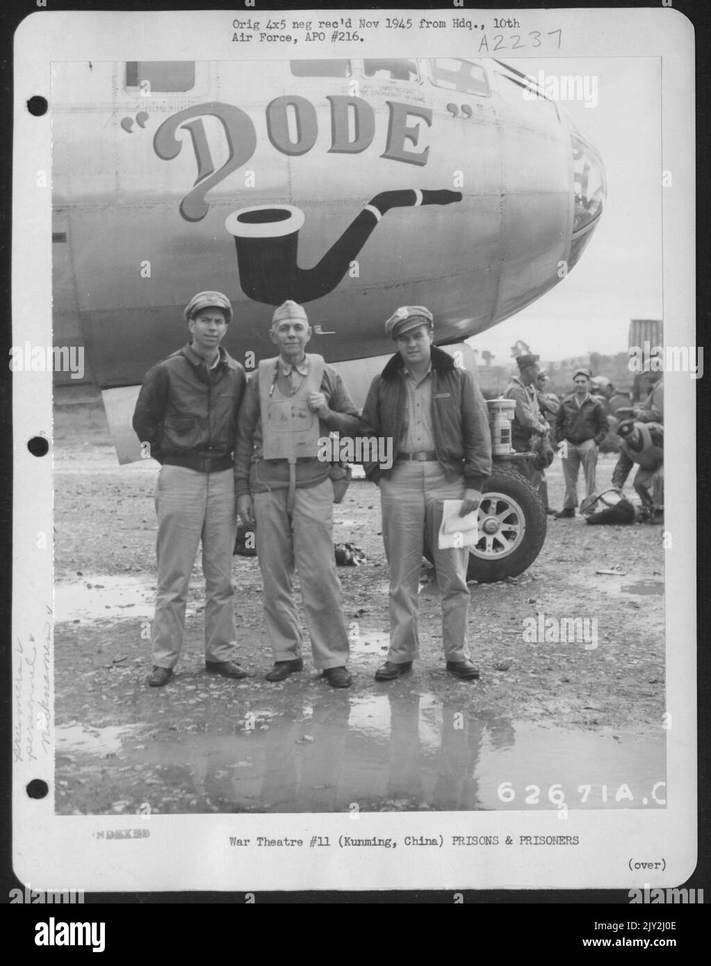 Colonel A.T. Wilson Poses With His Sons At Kunming, China, After His ...