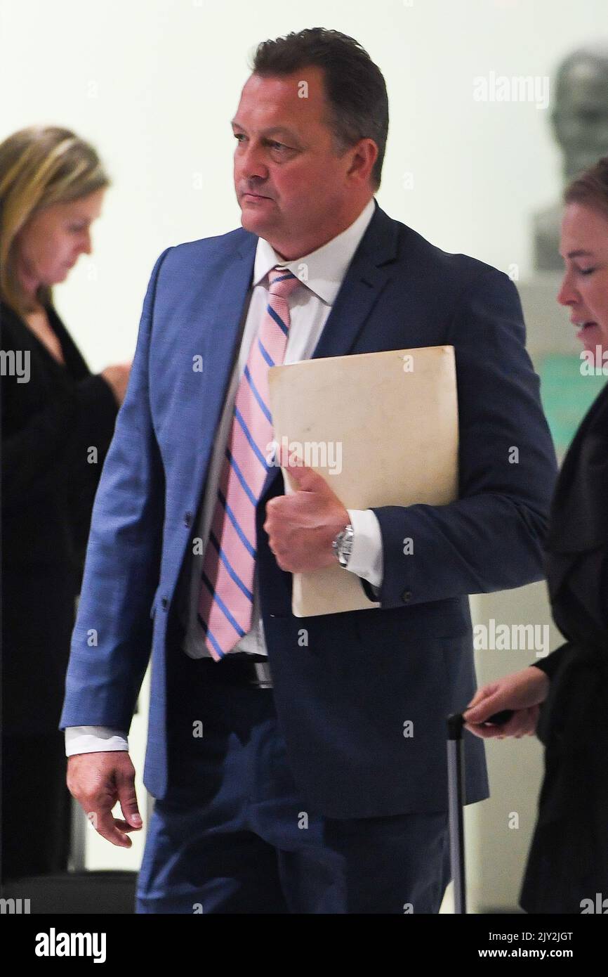 Former Victoria Police officer Paul Dale leaves the Victorian Royal ...
