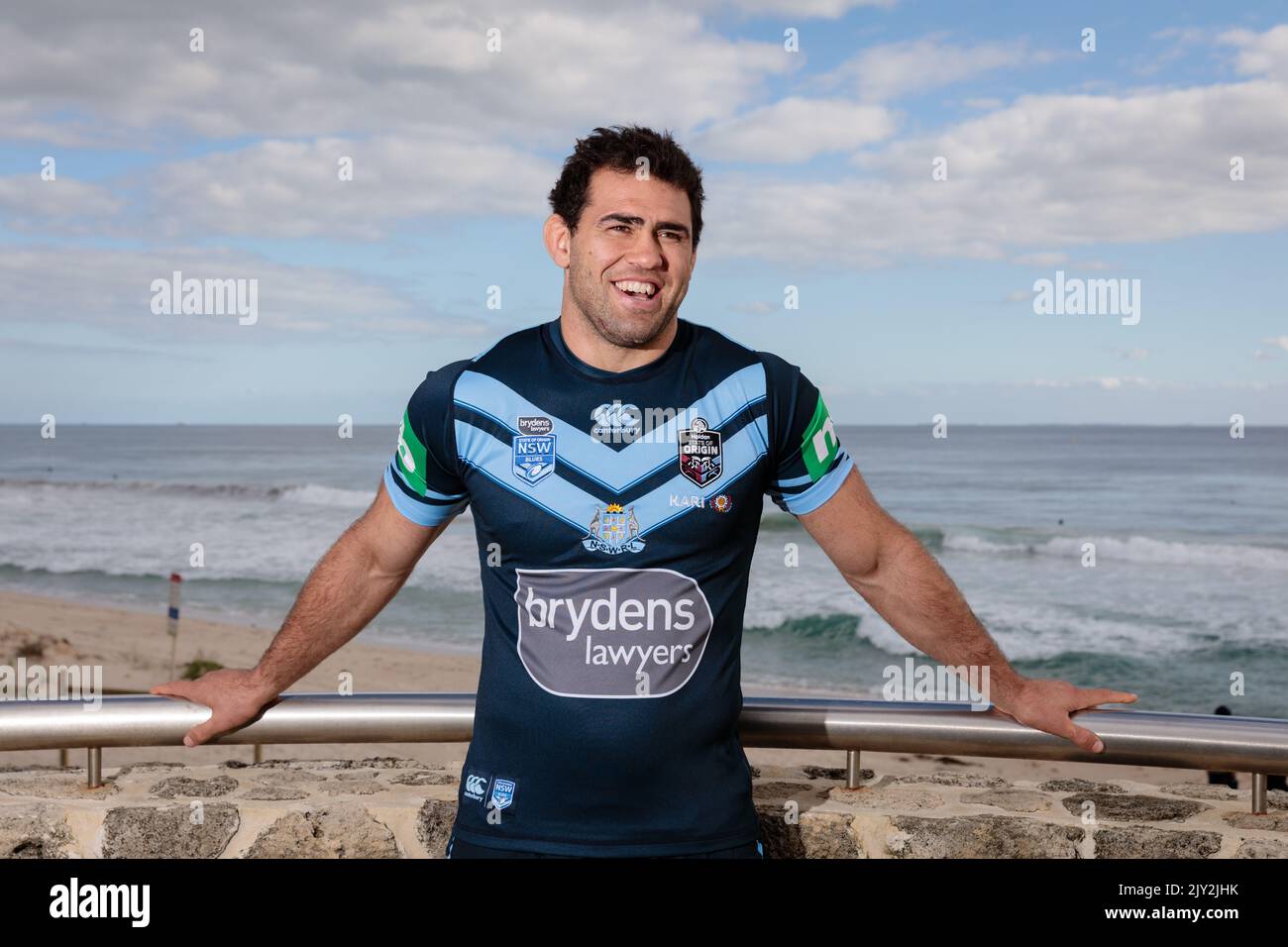 Dale Finucane of the NSW Blues poses for a photograph at Scarborough in ...