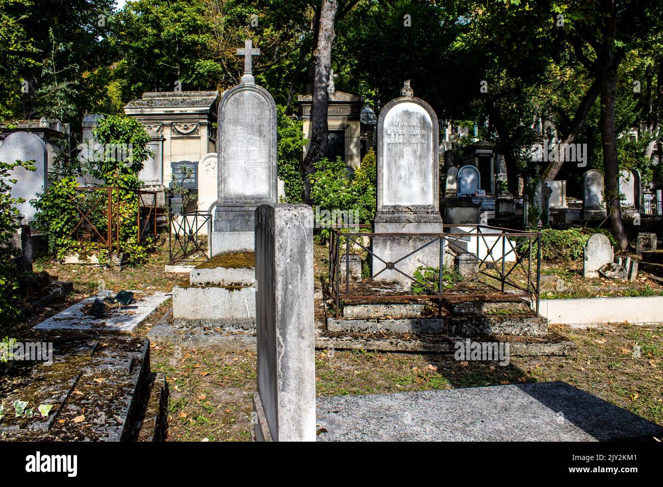 Paris, France - September 05, 2022 The Pere Lachaise cemetery is the ...