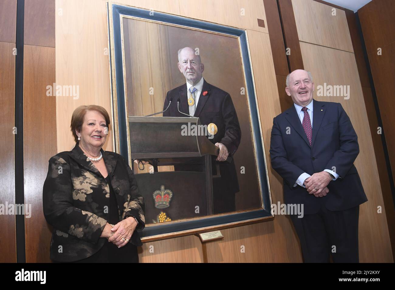 Outgoing Australian Governor-General Sir Peter Cosgrove and his wife ...