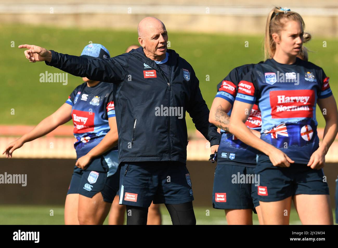 NSW Womens State of Origin coach Andrew Patmore during a training ...