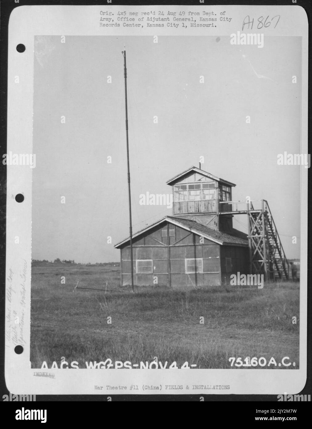 Control Tower Which Houses The 4Th Army Airways Communications System ...